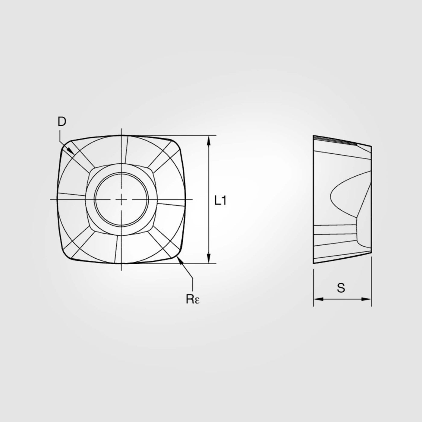 Kennametal Carbide Inserts for STELLRAM Indexable Mills