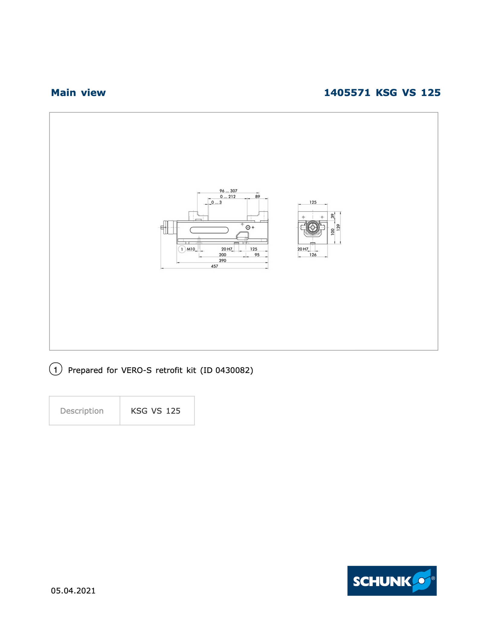 Schunk KONTEC KSG VS MACHINIST VISE