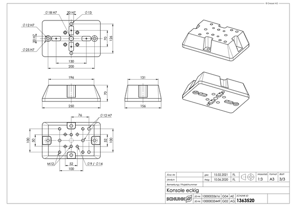 Schunk KONTEC SKQ 80/125-1 5-Axis Riser
