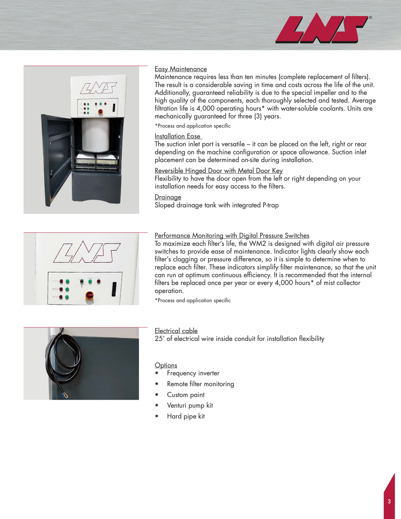 LNS FOX WM2 Oil / Coolant Mist Collector