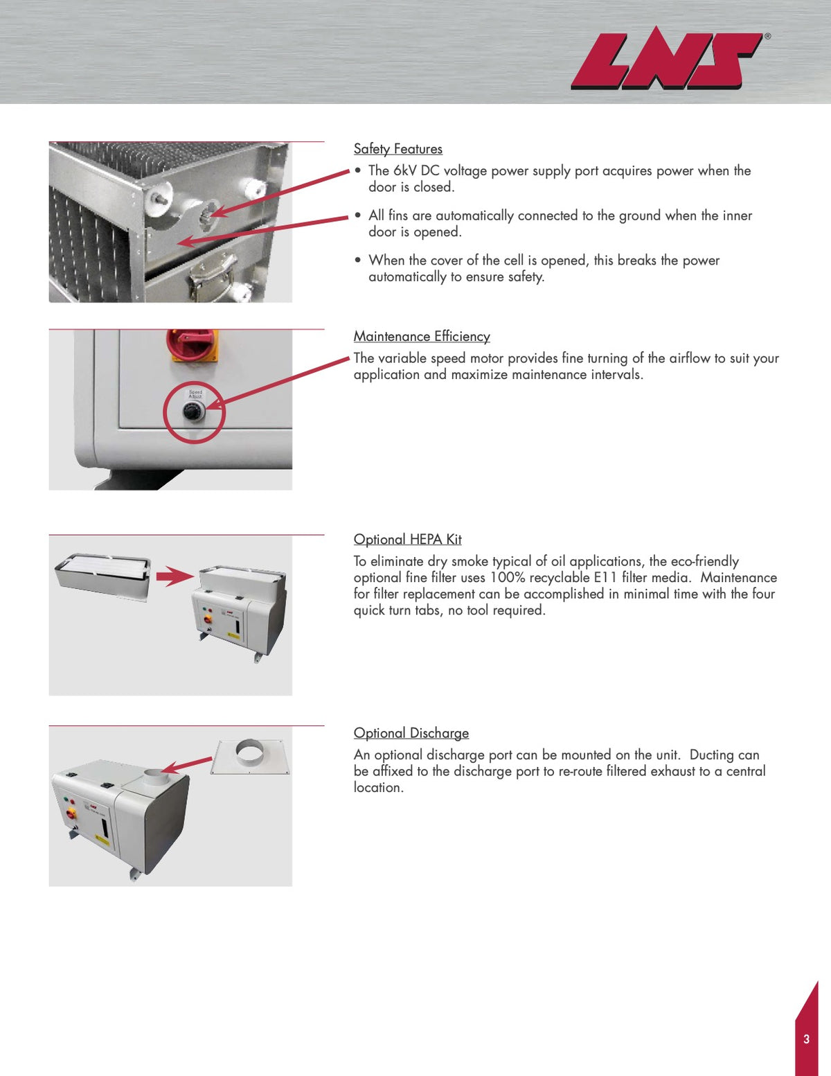 LNS FOX HE 1000 Electrostatic Oil Mist Collector